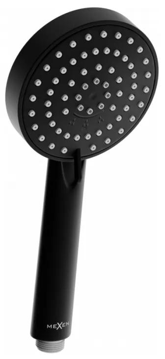 Ruční sprcha 3-funkční MEXEN R-75 černá