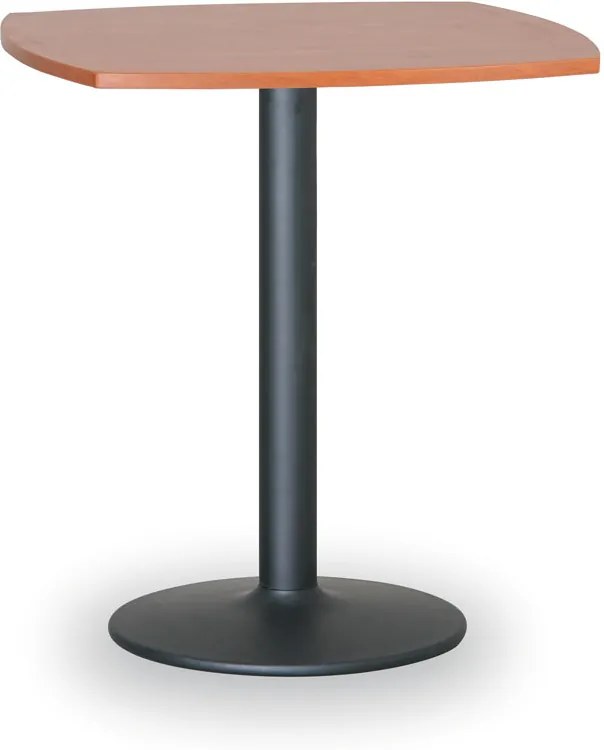 B2B Partner Konferenční stolek Filip II, 660 x 660 mm, černá podnož, deska bříza