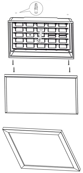 Eglo 99436 - LED Stropní svítidlo PIGLIONASSO LED/32W/230V 645x645 mm