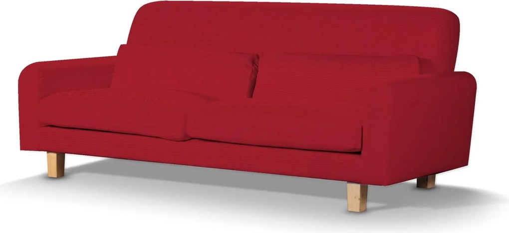 Potah na pohovku IKEA Nikkala krátký barva červená látka pletený vzor