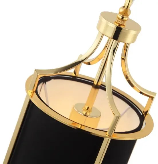 Designový lustr Lunga černá