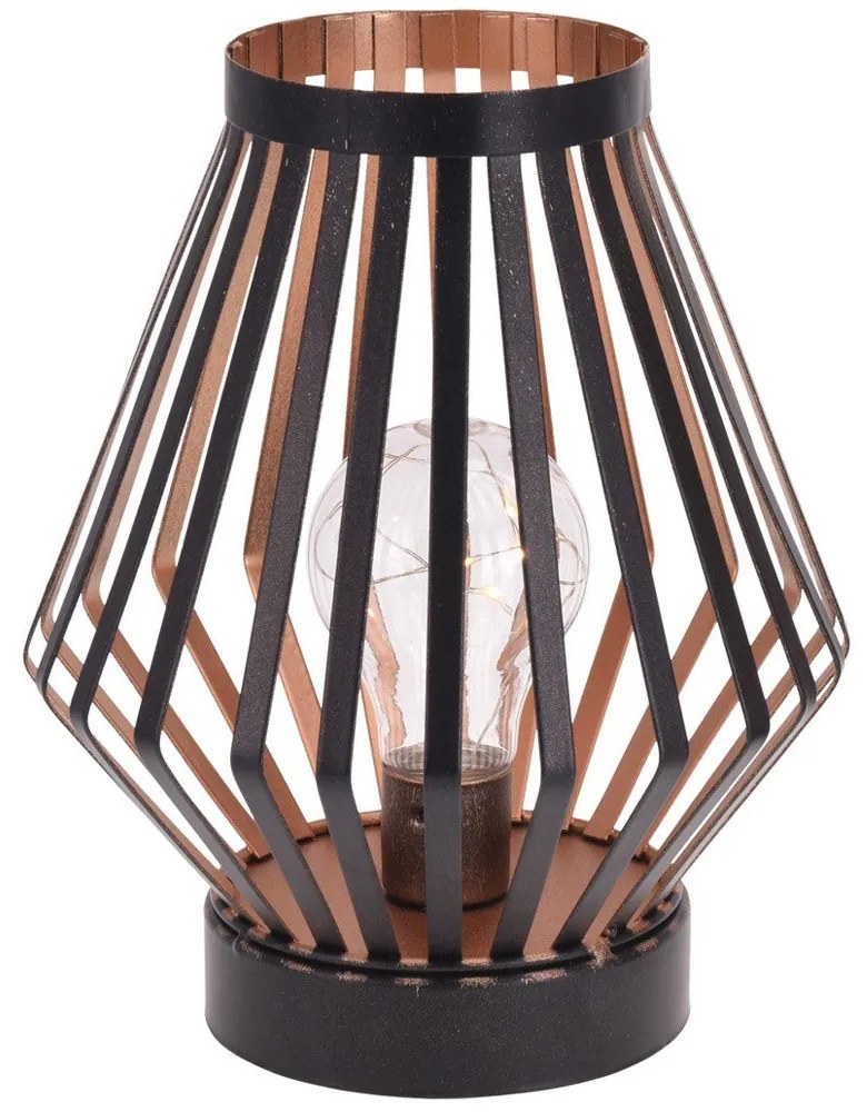 Stolní lampa s moderní lampou, 8 LED, Kosočtverec, černá, 19 cm