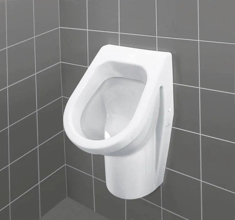 VILLEROY & BOCH Villeroy &amp; Boch ARCHITECTURA - Odsávací pisoár, 355x385 mm, přívod vody skrytý, bílá alpin 55740001