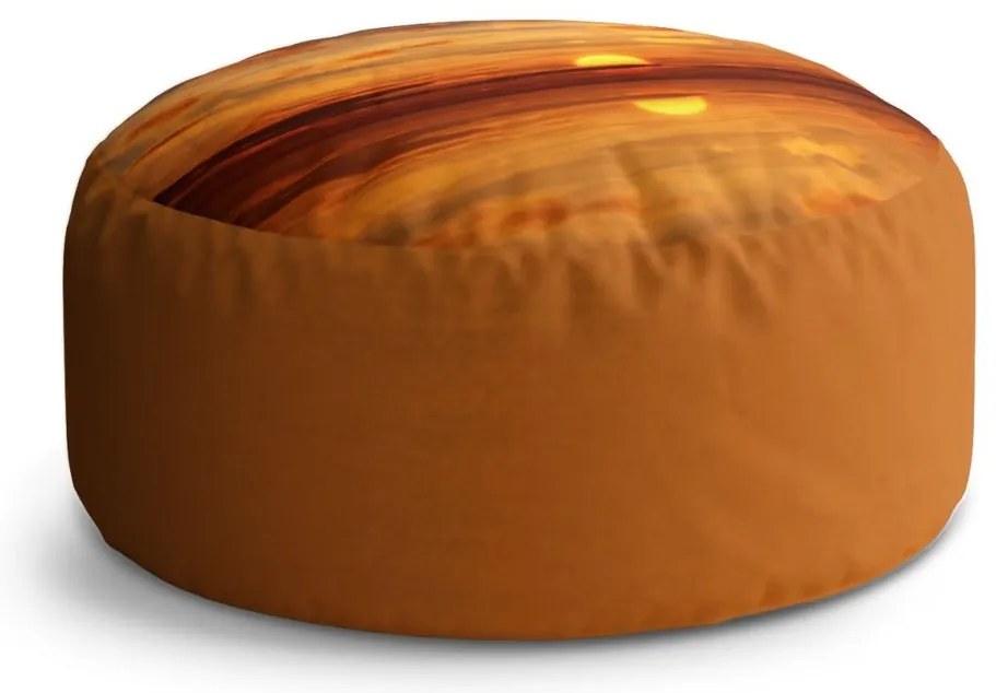Taburet Circle oranžové slunce, oranžová
