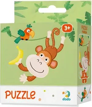 DODO Puzzle Opička / 16 dílků / 22 x 22 cm