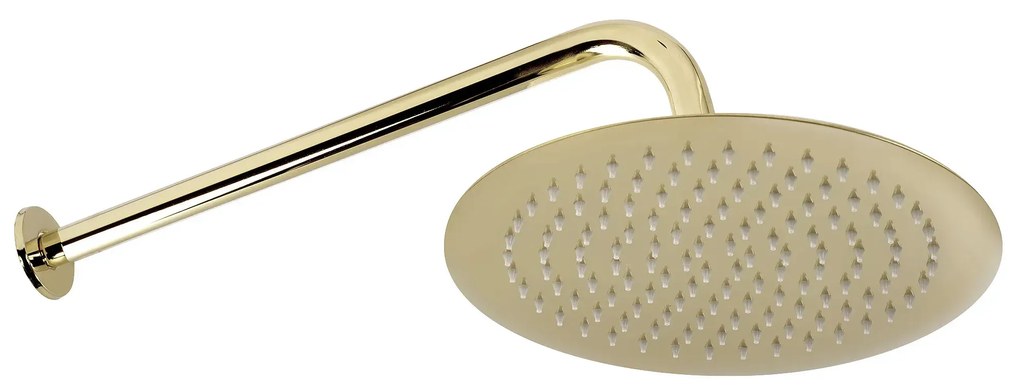 Sprchový komplet REA LUNGO DIAMOND + BOX s termostatickou podomítkovou baterií, zlatá lesk