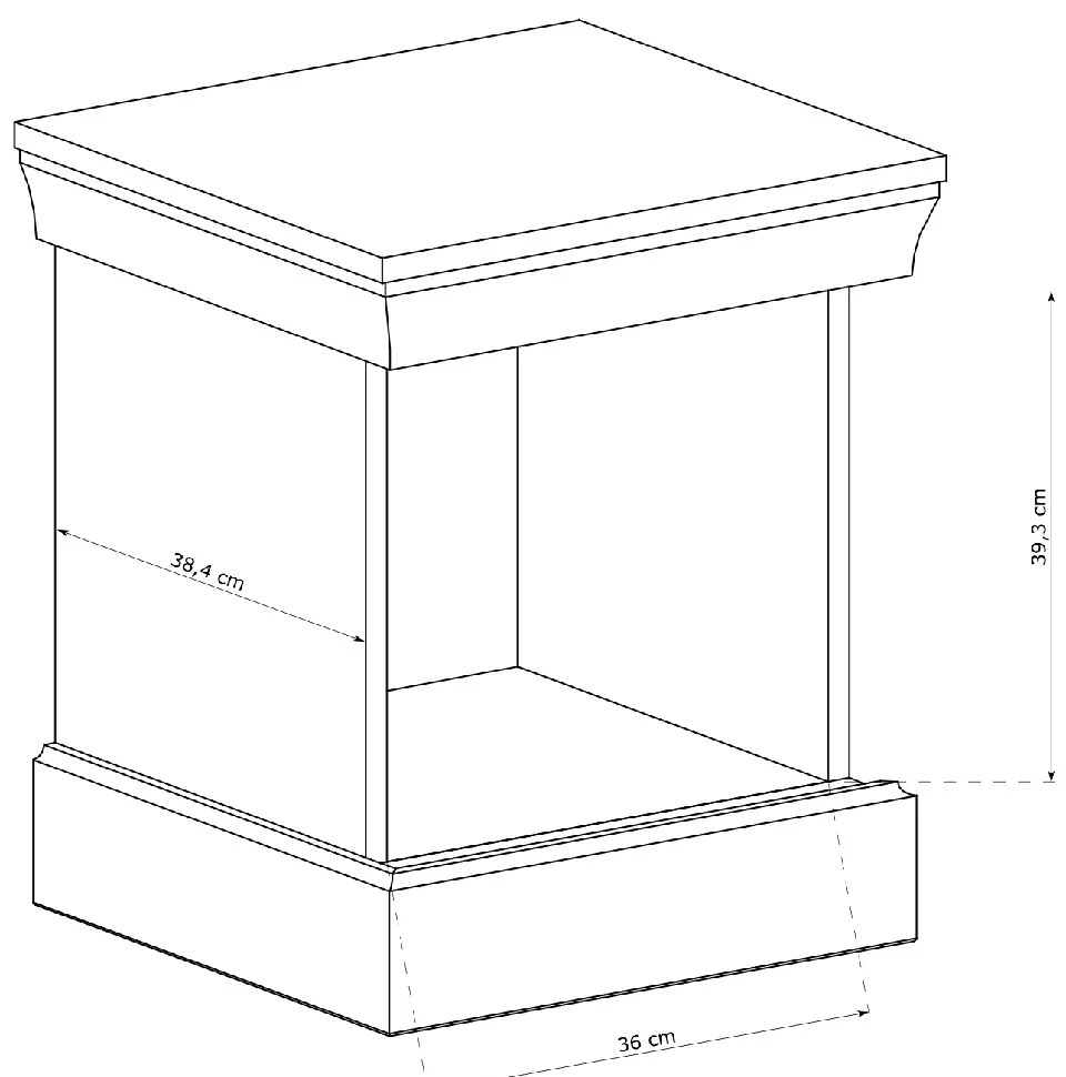 Ložnice Antica K | sestava B | 5 dílů | kraft zlatý