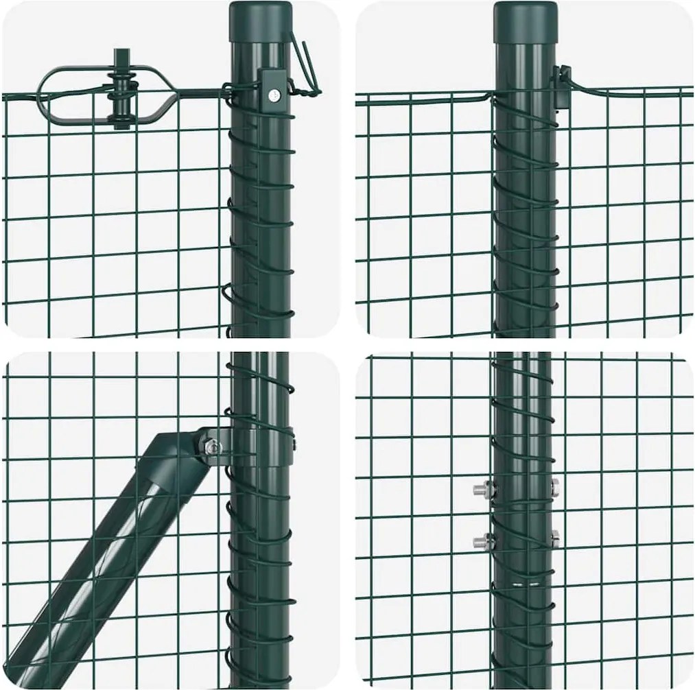 Svařované drátěné ploty s hroty 50 x 1,2 m Ocel potažená PVC 3352121