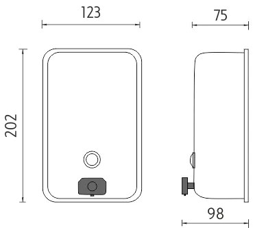Nimco Zásobník na dezinfekční gel nebo tekuté mýdlo - HP 8131-18