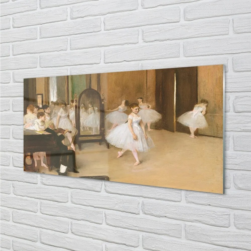 Obraz na skle Baletní tanec zábava 100x50 cm