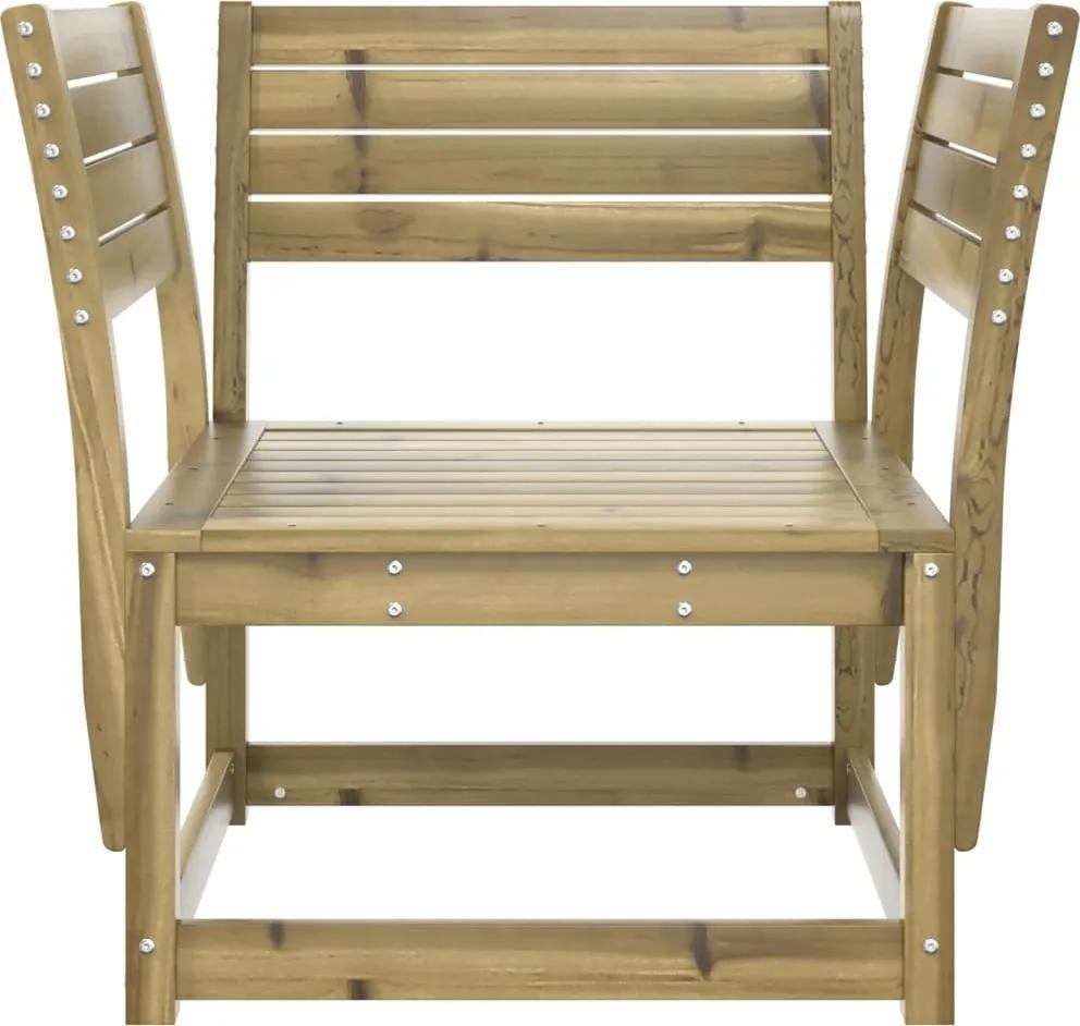 vidaXL Zahradní židle masivní borové dřevo [844678] Barva: Přírodně impregnované