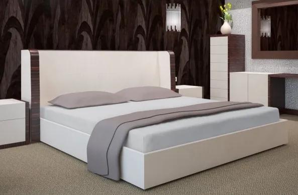 Plachta na postel světle šedé barvy Šířka: 90 cm | Délka: 200 cm