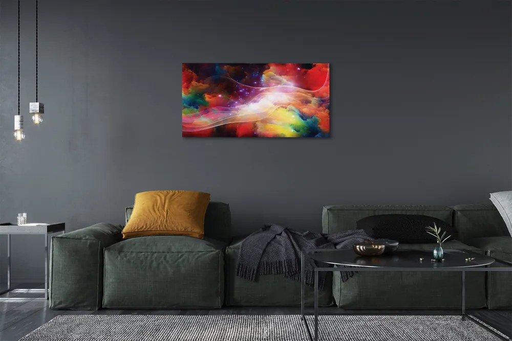 Obrazy na plátně Fraktály abstraktní vlna 125x50 cm