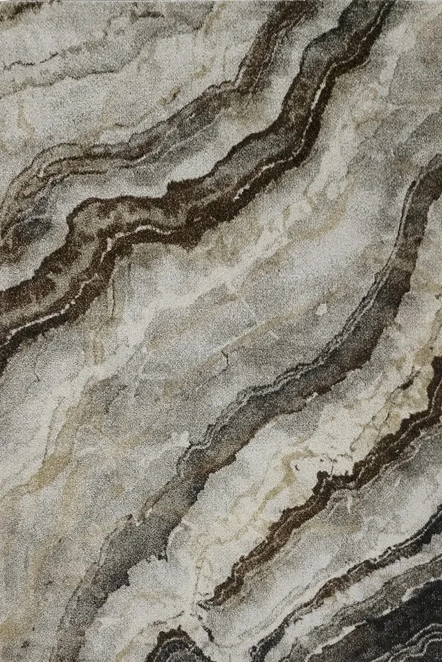 BE Koberec Wenus 7772 GREY - šedý obdélníkový Rozměr: 60x100 cm