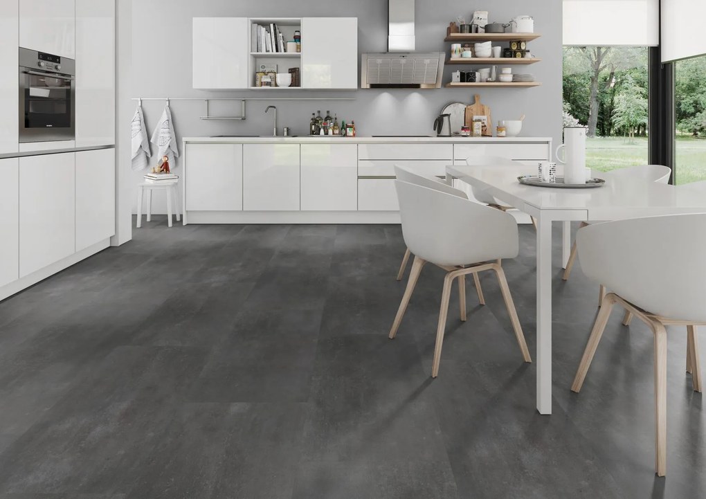 Oneflor Vinylová podlaha lepená ECO 55 071 Cement Dark Grey - Lepená podlaha