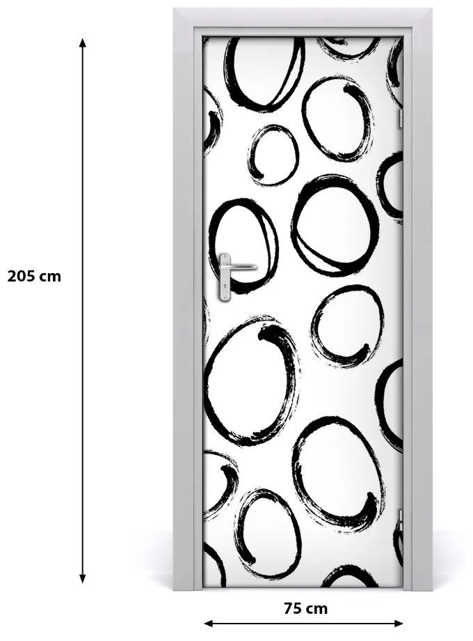 Fototapeta na dveře kolečka 75x205 cm