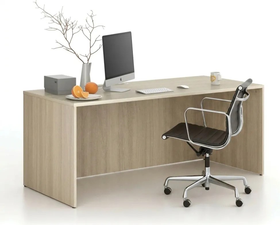 Kancelářský psací stůl FRAME, 180x80 cm, dub přírodní