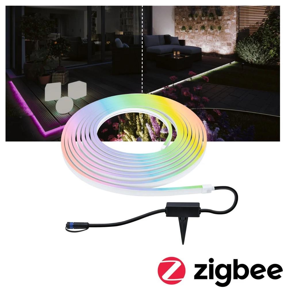 P 94562 Plug & Shine LED pásek Smart Home Zigbee Smooth IP67 RGBW 39W bílá - PAULMANN