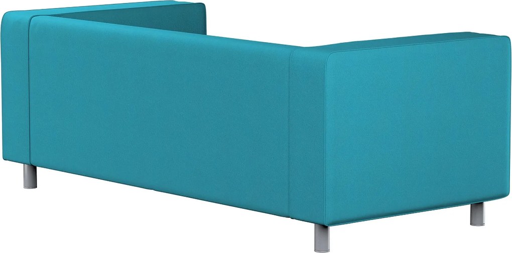 Potah na pohovku IKEA  Klippan 2-místná barva modrá látka pletený vzor