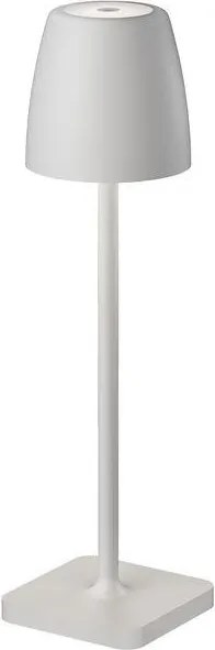 NV 9223415 Venkovní stolní lampa COLT bílý litý hliník a akryl LED 2W 3000K IP54 62st. 5V DC vypínač na těle USB kabel stmívatelné - NOVA LUCE