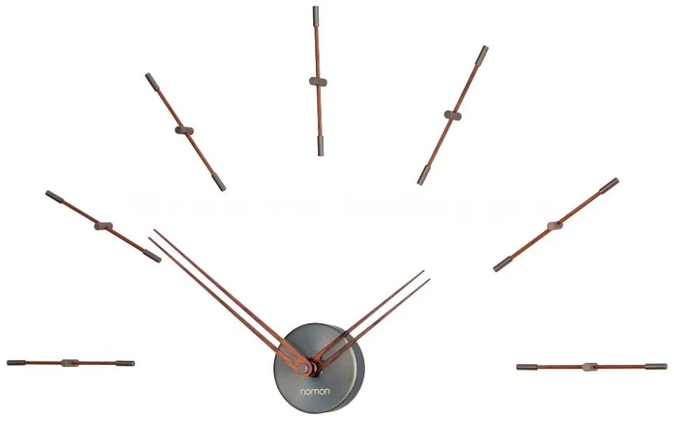 Designové nástěnné hodiny Nomon Merlin Graphite Small 70cm