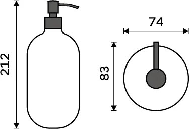 Nimco Dávkovač tekutého mýdla, pumpička plast ABU - ABH 31-X-88
