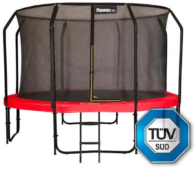 Bezpečná Trampolína Hawaj Premium 366 cm s vnitřní ochrannou sítí + schůdky ZDARMA