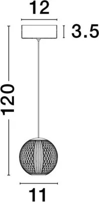 Závěsné LED svítidlo NOVA LUCE BRILLANTE 6W 3200K 9511010