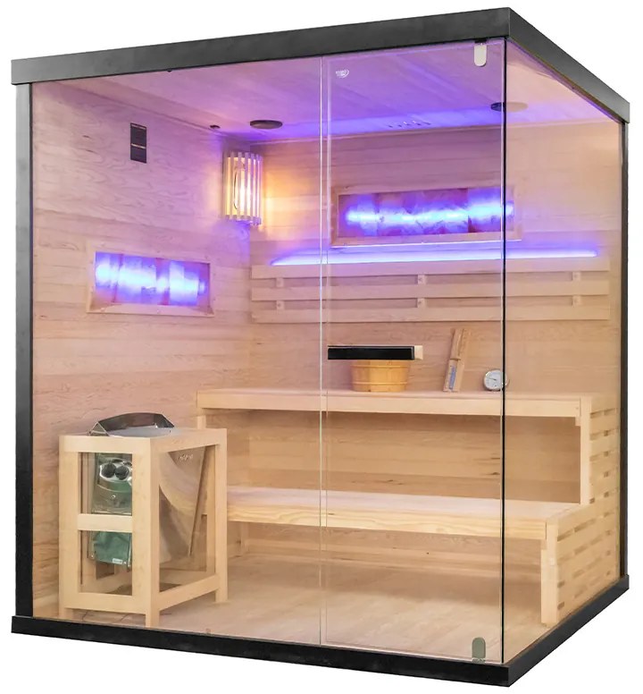 BPS-koupelny Finská sauna Relax HYD-4785 180x160, 4-5 osob