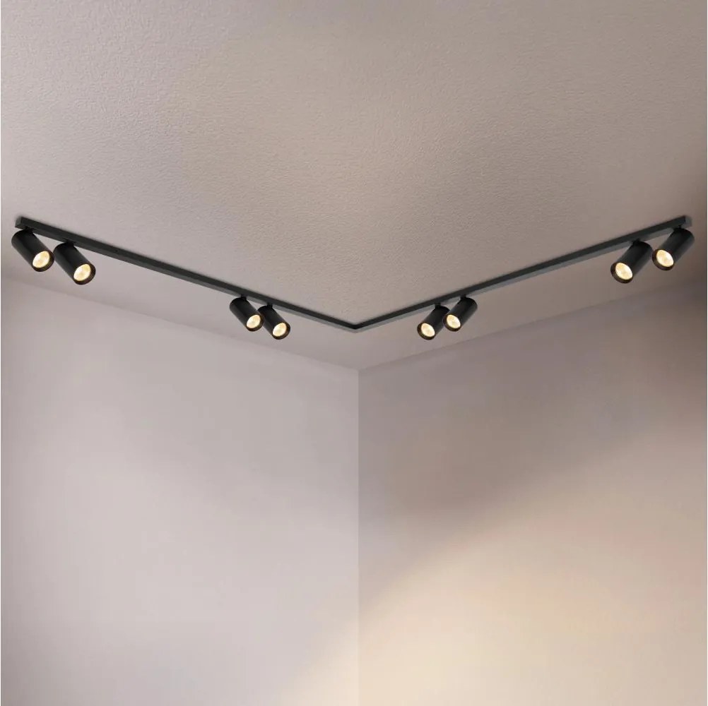 Brilagi - Bodové svítidlo SELE LONG 8xGU10/30W/230V černá