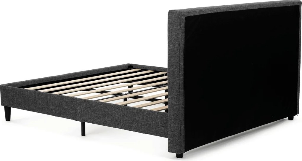 Autronic Čalouněná dvoulůžková postel BED-M180 Barva potahu: Tmavě šedá