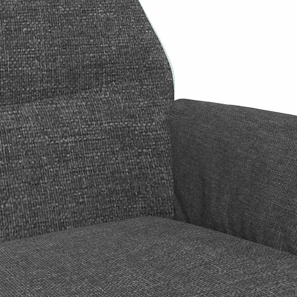 Relaxační křeslo tmavě šedé textil 341092