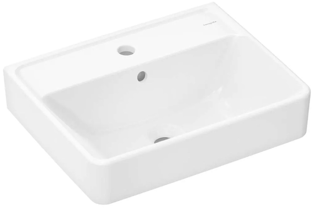 Hansgrohe Xanuia Q - Umývátko 50x39 cm, s přepadem, otvor pro baterii, SmartClean, bílá 61008450