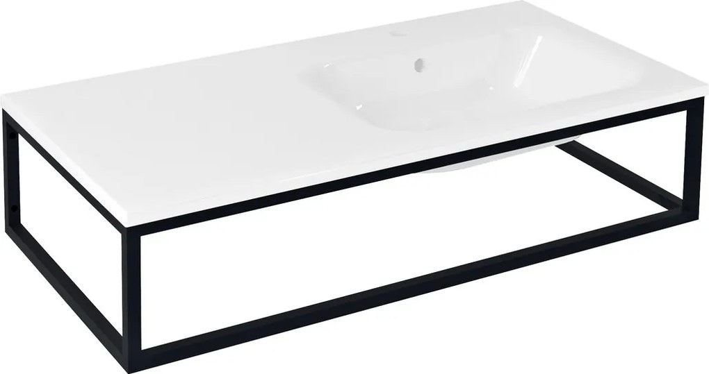 Sapho SKA konzole pod umyvadlo/desku 100 x 22 x 51 cm černá mat SKA810