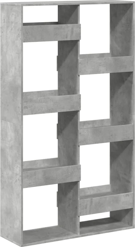 Knihovna betonově šedá 100 x 33 x 175 cm kompozitní dřevo 3309405