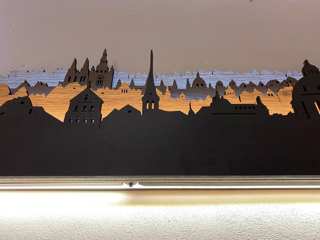 Li-Go "Praha" světelný obraz 230V 125x35cm