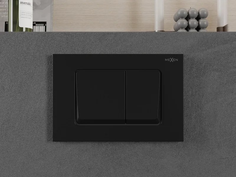 Mexen Fenix 10 XS splachovací tlačítko, černý matný - 601003
