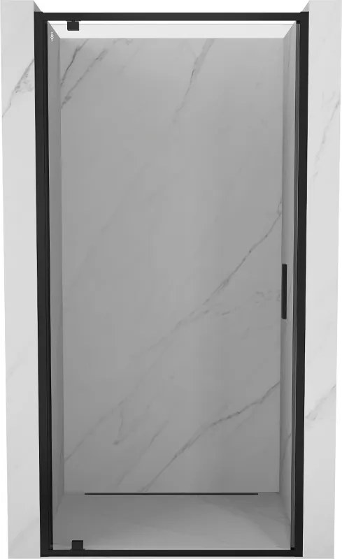Mexen Exo, 1-křídlé sprchové dveře do otvoru 95 cm, 6mm čiré sklo, černý profil, 8181-095-000-70-00