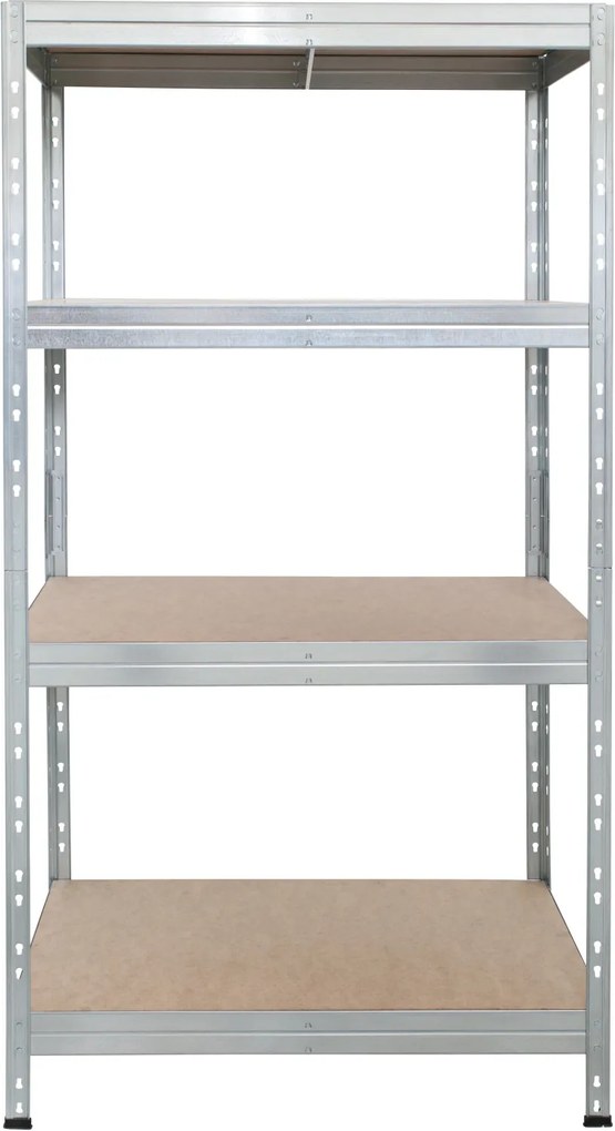AR Shelving Kovový regál RIVET pozinkovaný, 4 police, 300 kg, 180 x 90 x 45 cm