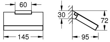 GROHE 40781000 - Držák toaletního papíru SELECTION CUBE lesklý chrom