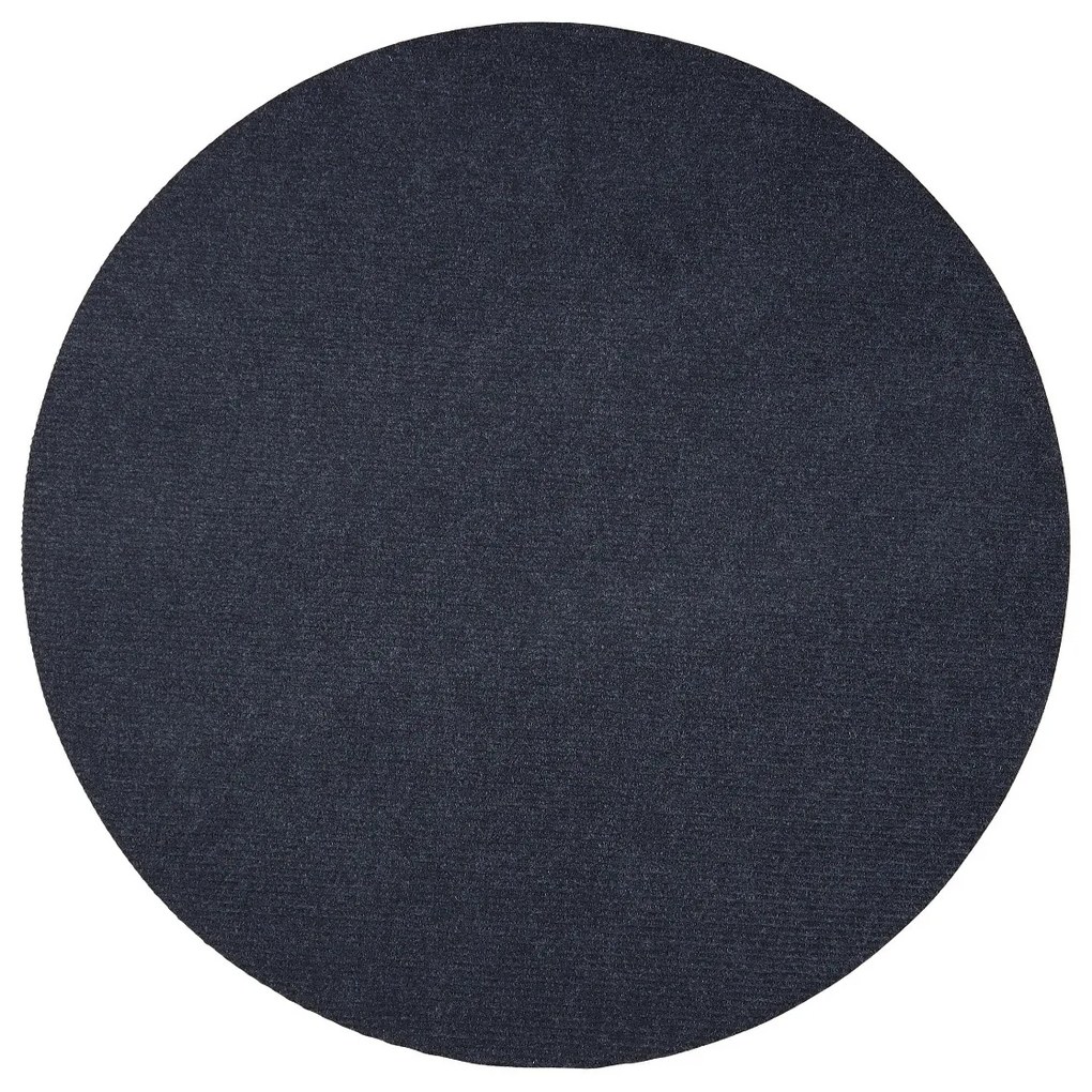 Vopi, Kusový koberec Quick step antracit kruh, 120x120 (průměr) kruh, šedá, chodba / předsíň
