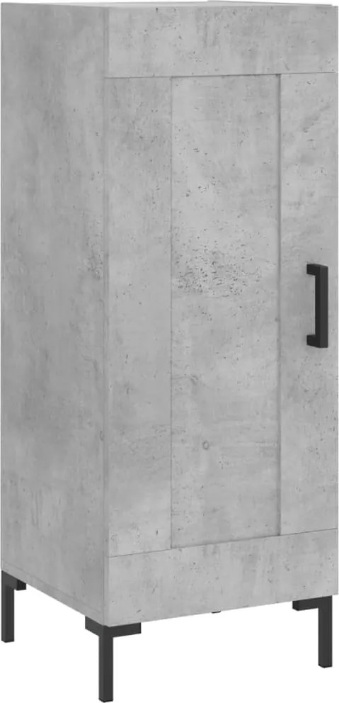 Skříň highboard betonově šedá 34,5x34x180 cm kompozitní dřevo 3199109