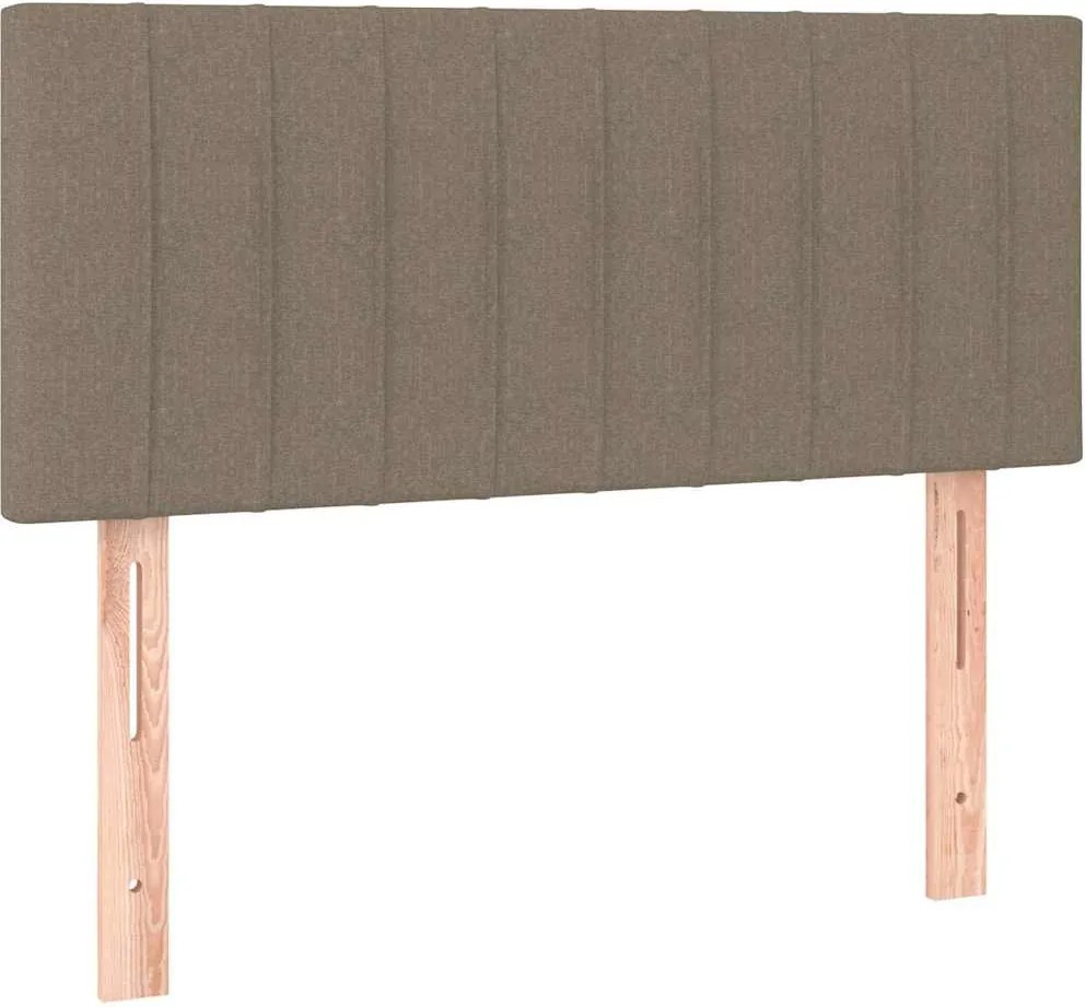 Box spring postel s matrací taupe 90x200 cm textil 3129845