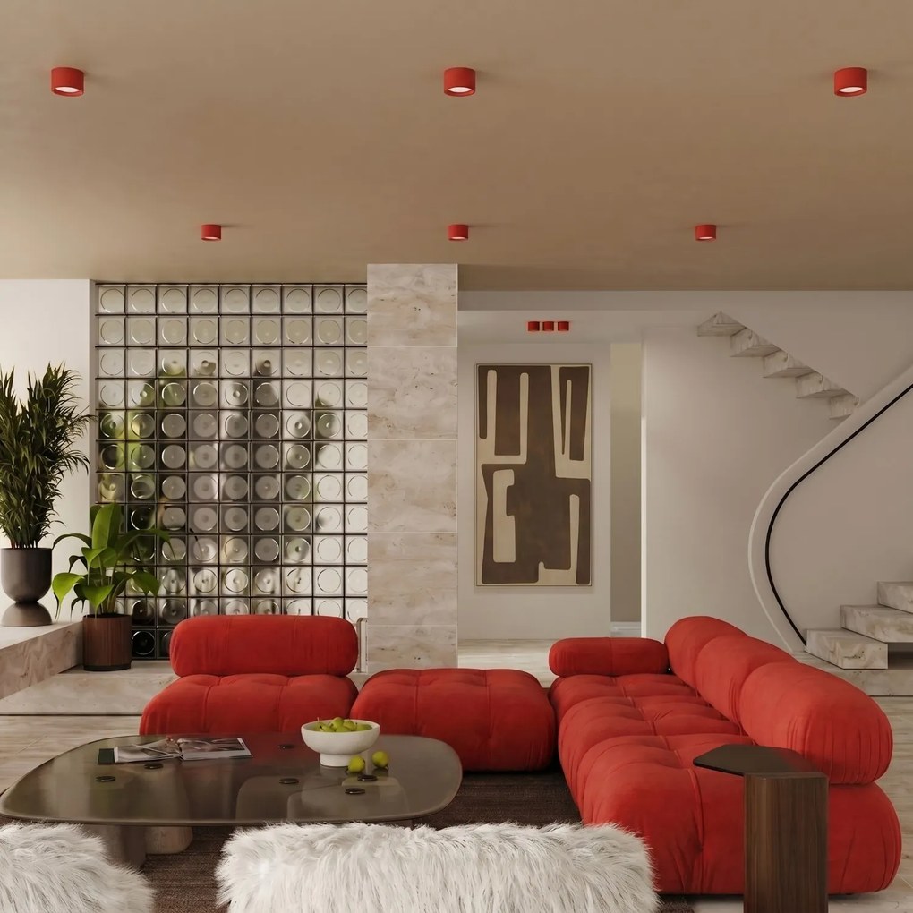 Sollux Lighting Stropní svítidlo MODO 1 červené GX53