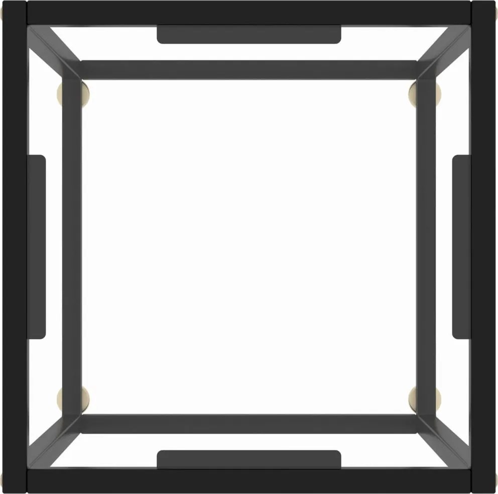 vidaXL Konferenční stolek s m sklem 40 x 40 x 50 cm [322907] Barva: Černá