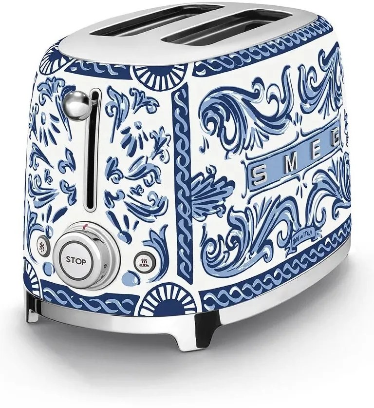 Smeg tsf01dgbeu dolce&gabbana toaster blu mediterraneo