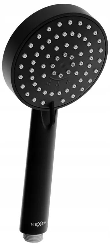 Mexen příslušenství - 1-bodový ruční sprchový set R-75, černá, 785756052-70