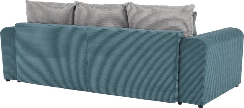 Extra prostorná pohovka, modrá / mentolová / světle šedá, Gilena BIG SOFA