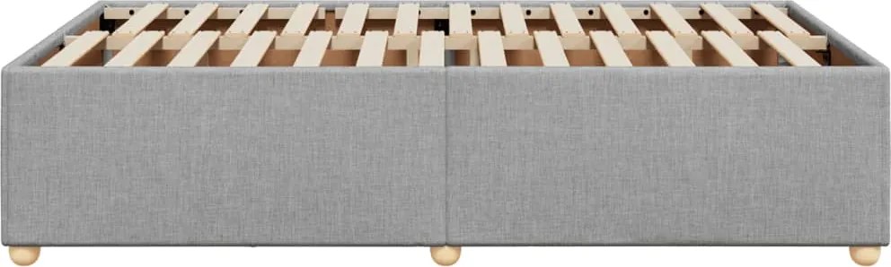 Rám postele bez matrace světle šedá 120 x 200 cm textil 3284722