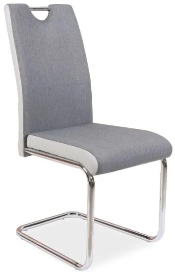 Casarredo Jídelní čalouněná židle H-952 šedá/světle šedá